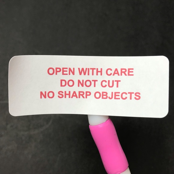 Office | 4x2 90 Open With Care Do Not Cut Stickers | Poshmark